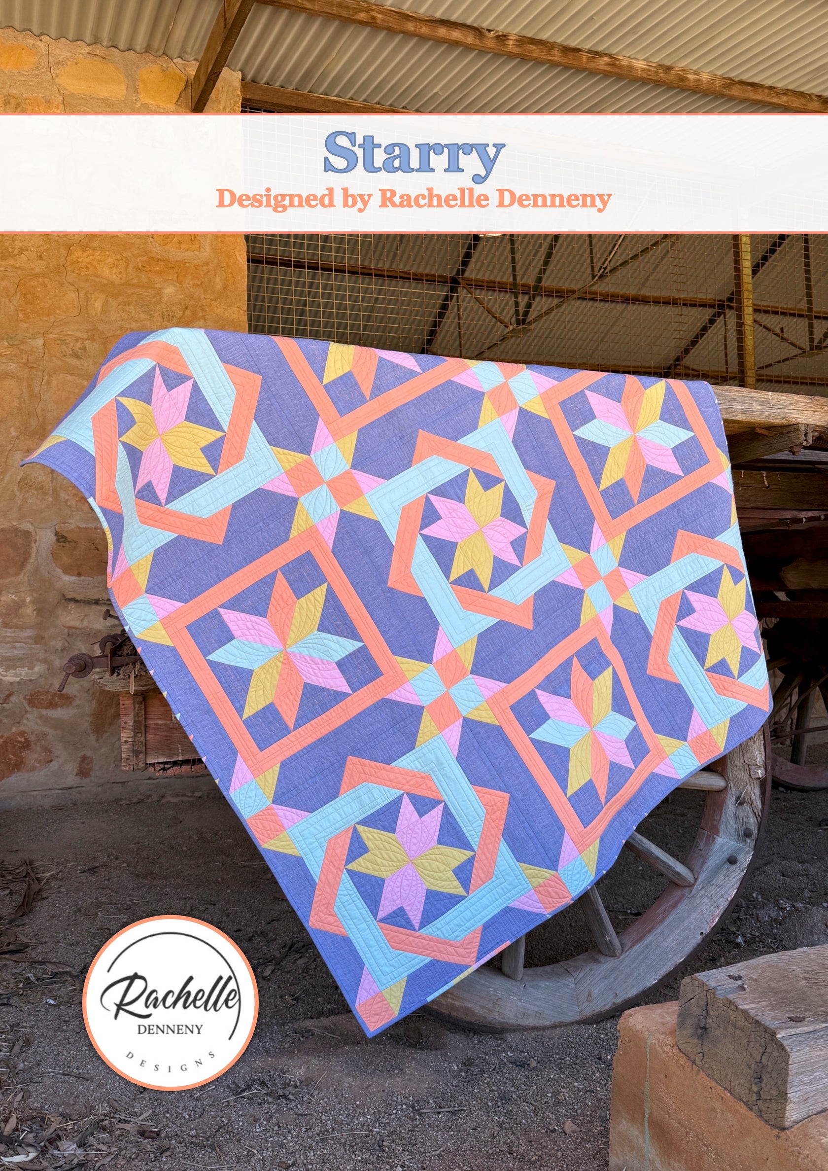 Starry Quilt Pattern - NEW – Rachelle Denneny Designs
