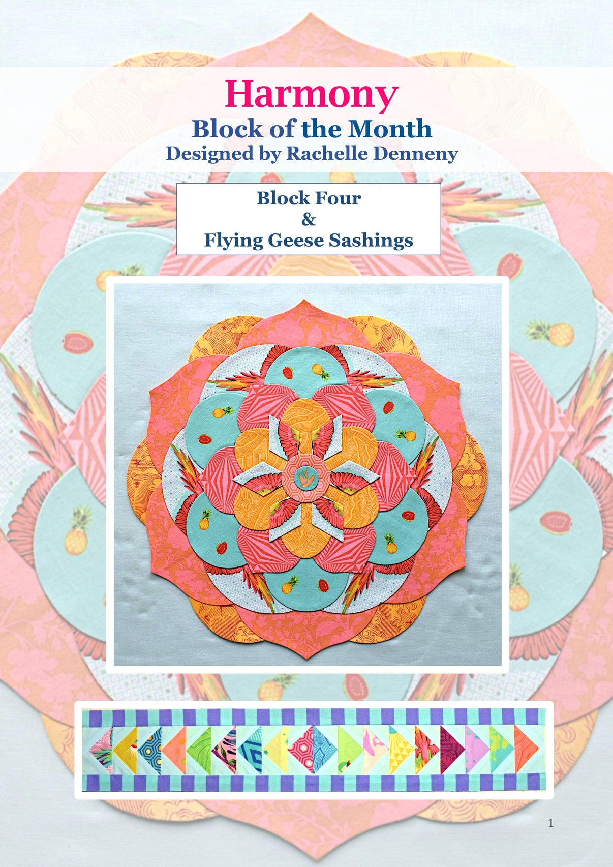 Harmony Quilt - Paper Pattern Books – Rachelle Denneny Designs