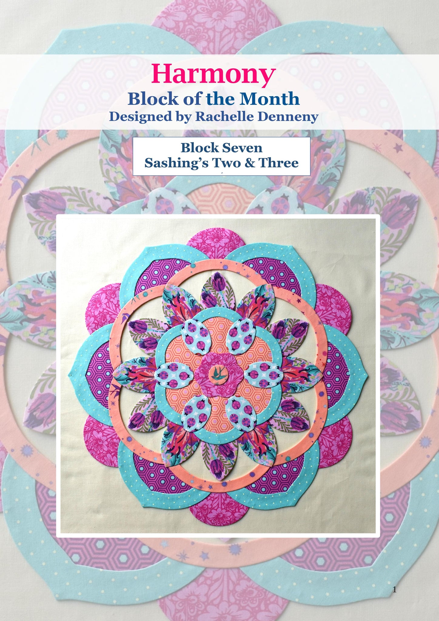 Harmony Quilt - Paper Pattern Books – Rachelle Denneny Designs