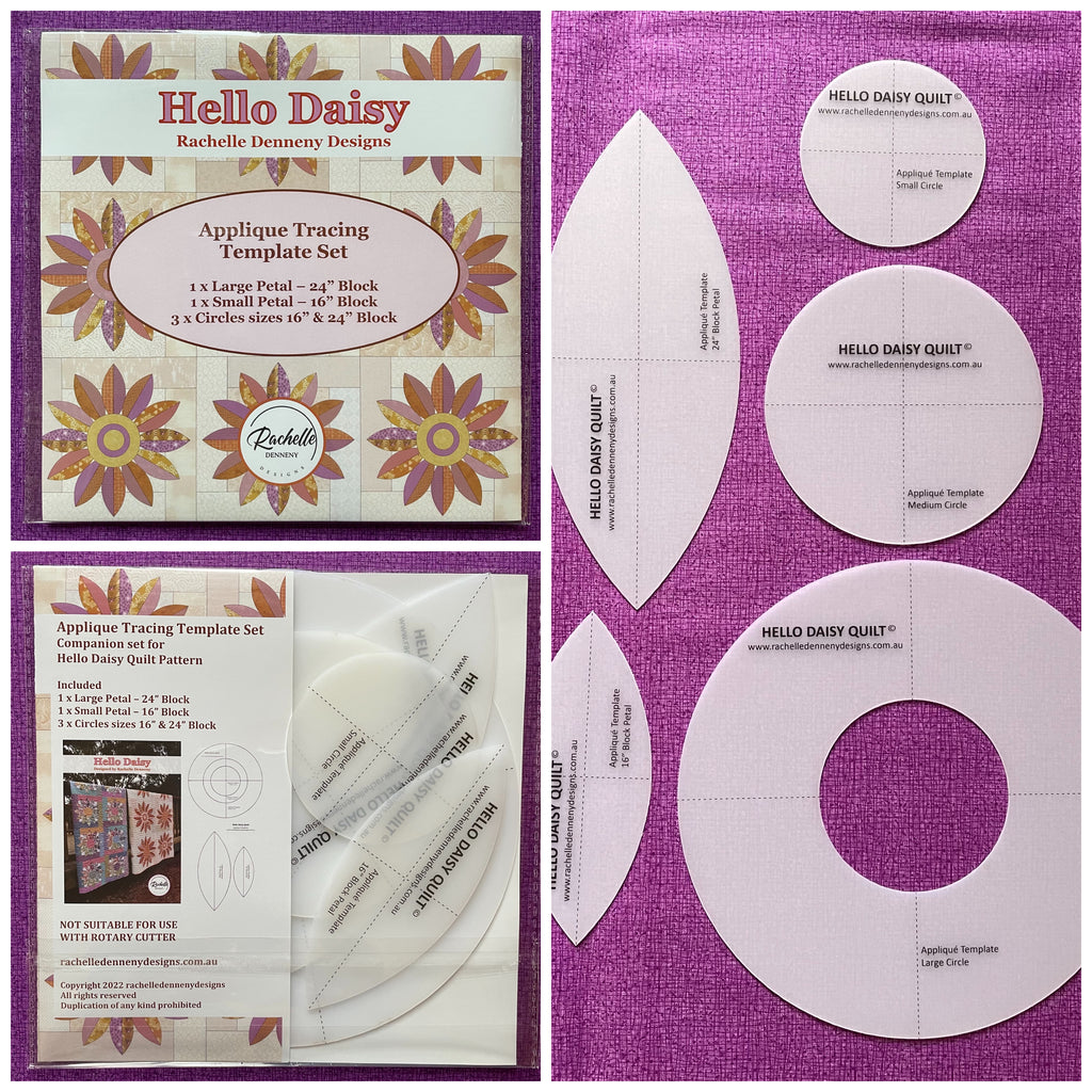 Hello Daisy - Tracing Template Set – Rachelle Denneny Designs
